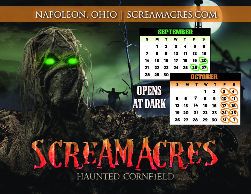 Scream Acres Napoleon Ohio Haunted Corn Maze and Haunted House